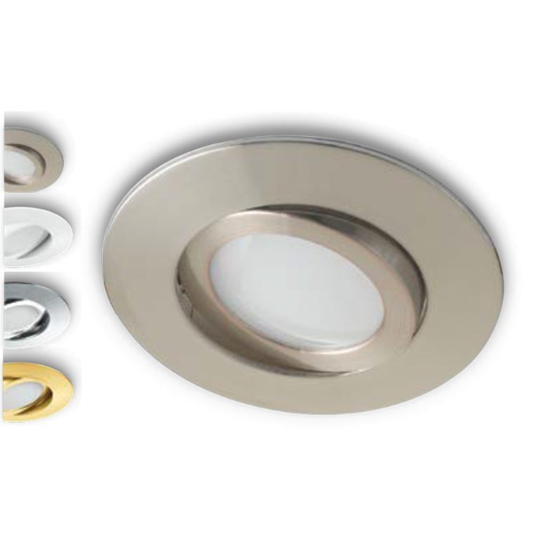 INTEC LIGHT Zenit faretto LED ad incasso rotondo orientabile 5W IP44