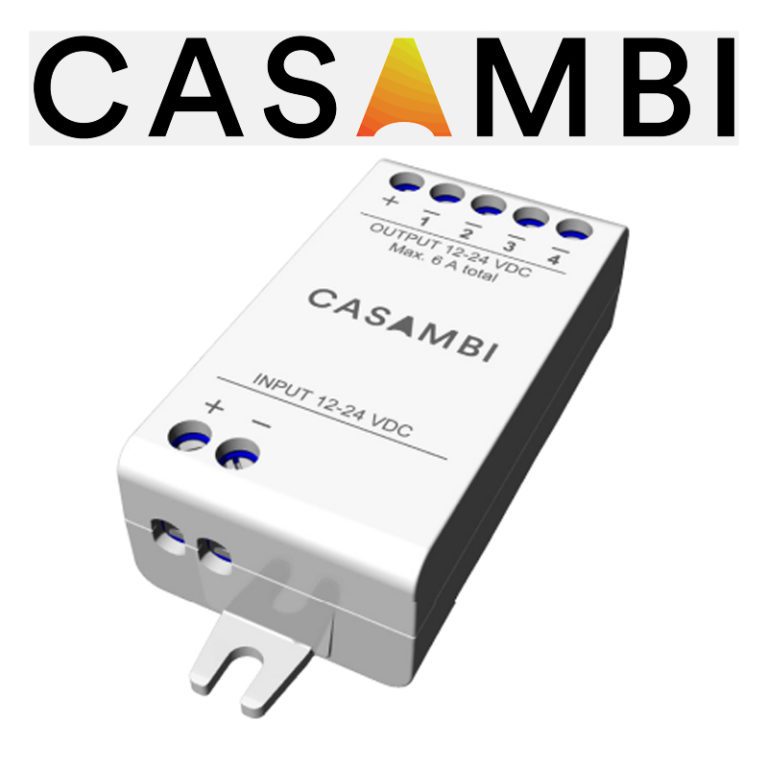 Casambi cbu-pwm4 led dimmer pwm bluetooth 4 canali 12V 24V 6a ip20 ...