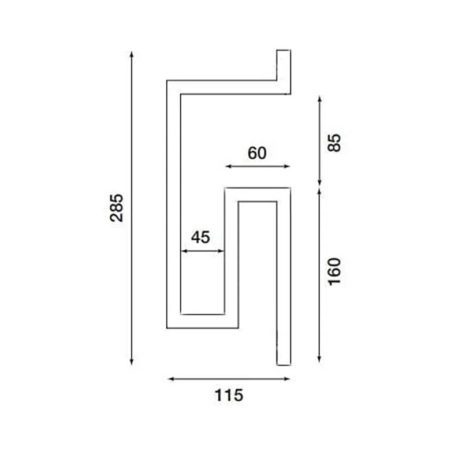 Cartongesso preassemblato Profilo in gesso rivestito Corrimano Led ...