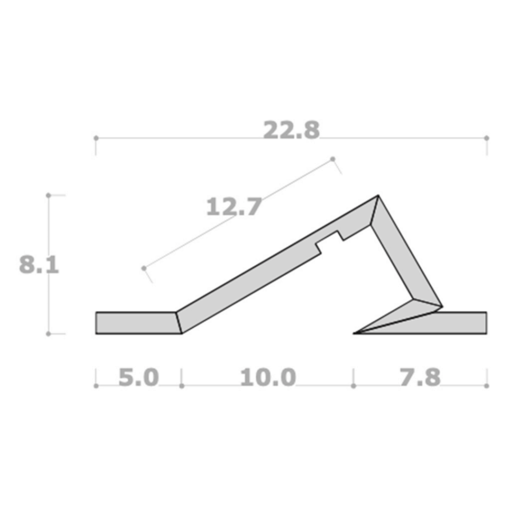 Cartongesso preassemblato Profilo Led in gesso rivestito per tagli di ...