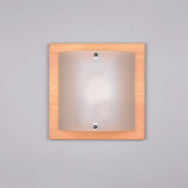 Applique Led quadrato Pali in legno e vetro E27 – Trio Lighting | Luceled