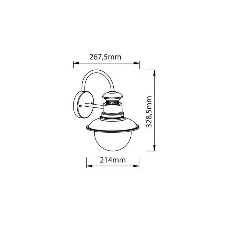 Lampada Vintage Applique da parete E27 IP44 London – De Sanctis Light ...