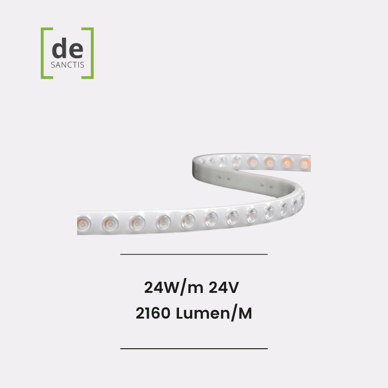 Neon Led Flex Con Lenti Wallwasher 20°X 45° Ip67 Cct Variabile 24W/Mt ...